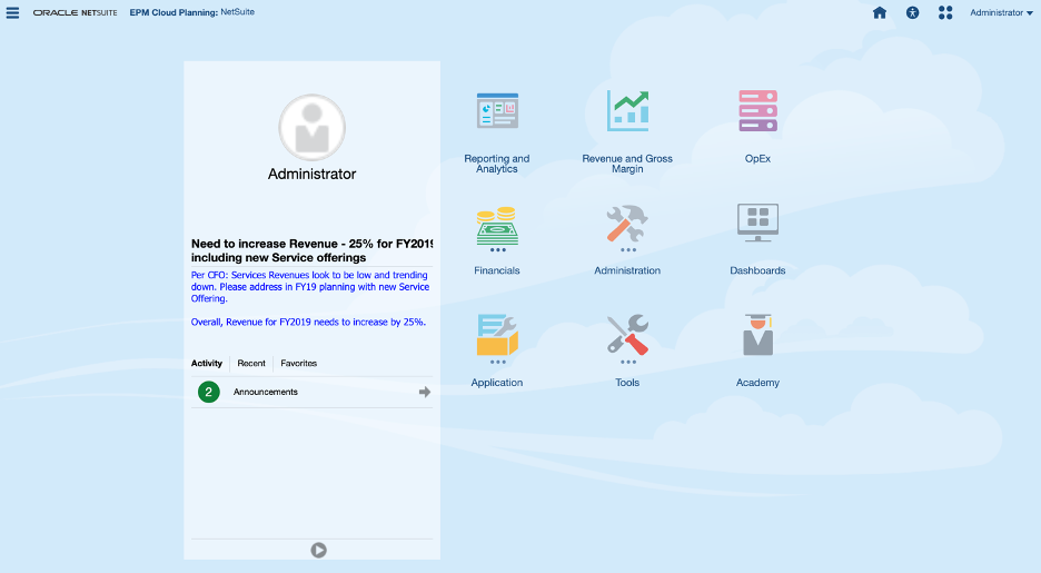 NetSuite Planning and Budgeting